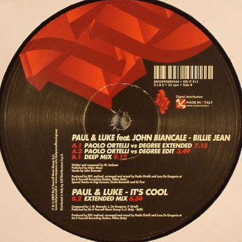 Paul & Luke Feat. John Biancale - Billie Jean (12") - Aktrecords_Budapest